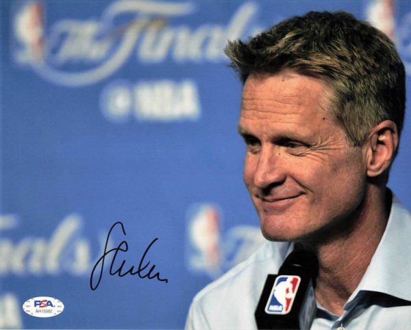 Steve Kerr Autographed Memorabilia | Signed Photo, Jersey, Collectibles ...