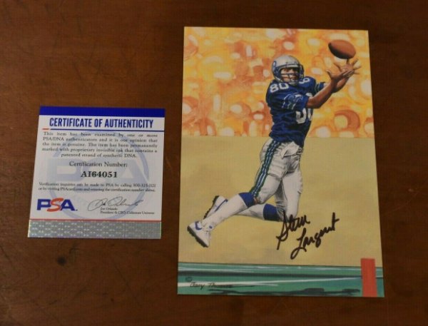 Steve Largent Autographed Memorabilia | Signed Photo, Jersey ...