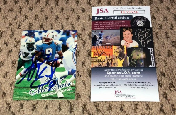 Steve McNair Autographed Memorabilia | Signed Photo, Jersey ...