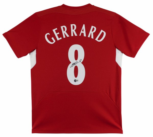 Steven Gerrard Autographed Memorabilia | Signed Photo, Jersey ...