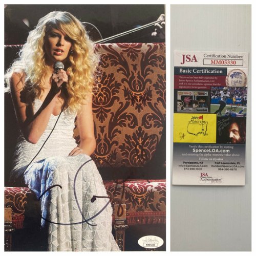 Taylor Swift Autographed Memorabilia | Signed Photo, Jersey ...