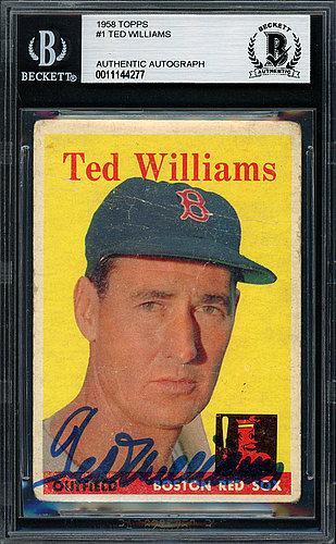 ted williams - Sports Memorabilia & Autographed Sports Collectibles