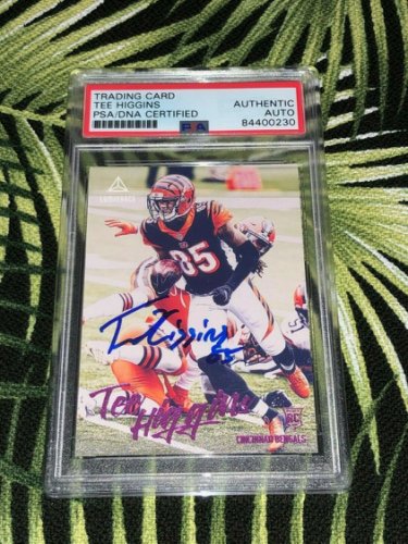 Tee Higgins autographed card Art & Collectibles Memorabilia etna.com.pe
