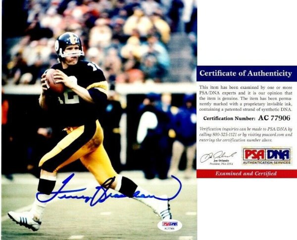 Terry Bradshaw Autographed Memorabilia | Signed Photo, Jersey ...