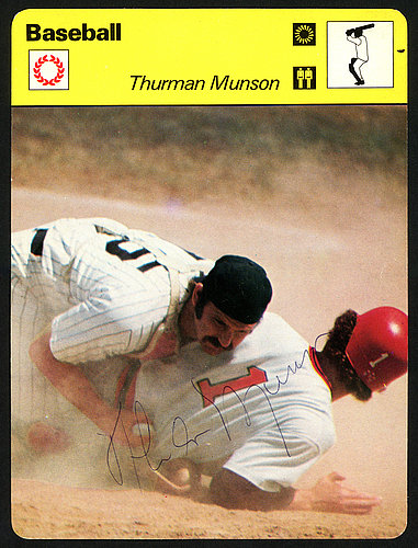 Thurman Munson Autographed Memorabilia | Signed Photo, Jersey ...