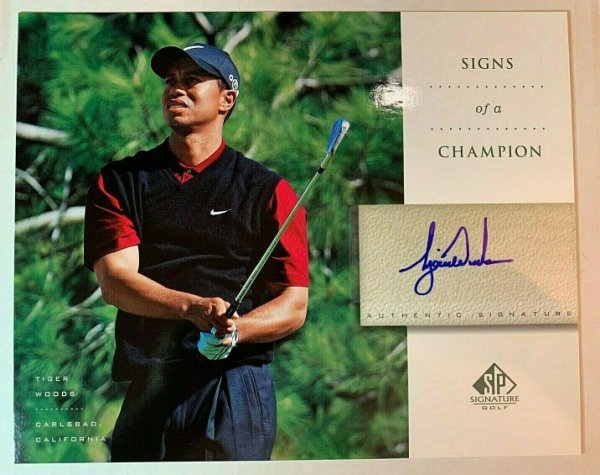 Tiger Woods Golf Memorabilia & Signed Golf Collectibles