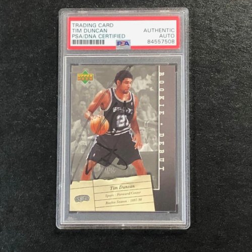 Tim Duncan Autographed Memorabilia | Signed Photo, Jersey, Collectibles ...