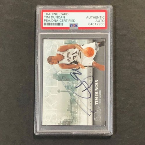 Tim Duncan Autographed Memorabilia | Signed Photo, Jersey, Collectibles ...