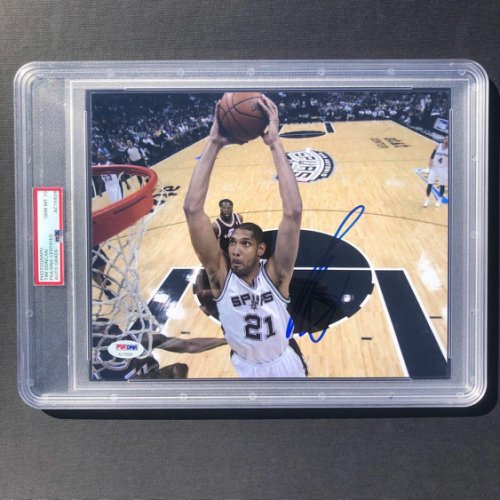 Tim Duncan Autographed Memorabilia | Signed Photo, Jersey, Collectibles ...
