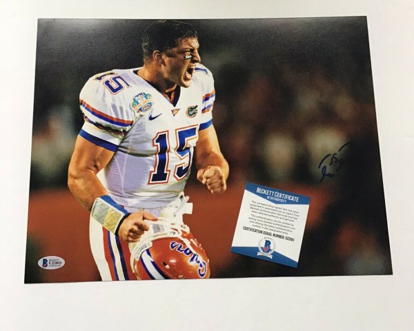 Tim Tebow | Autographed Football Memorabilia & NCAA Merchandise