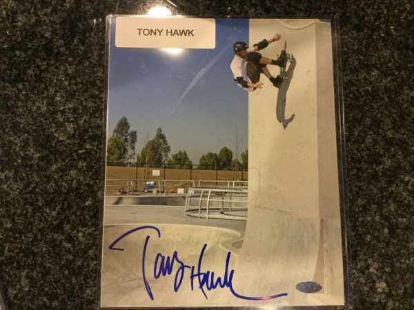 Tony Hawk Autographed Memorabilia | Signed Photo, Jersey, Collectibles ...