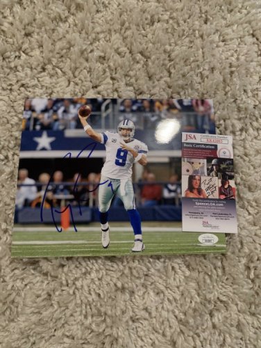 Tony Romo Autographed Memorabilia | Signed Photo, Jersey, Collectibles ...