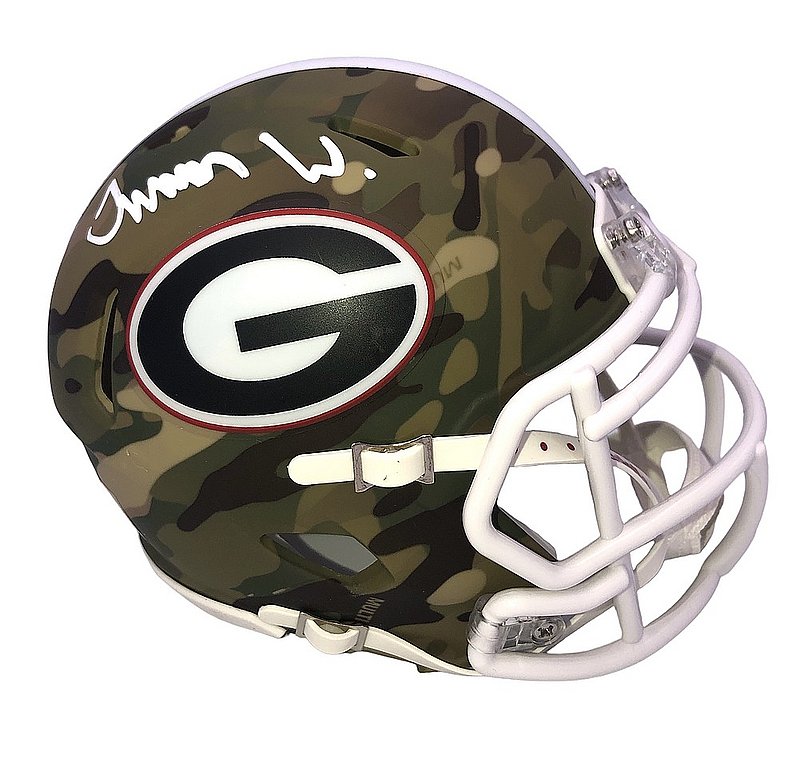 Autographed Georgia Bulldogs Mini Helmets | Signed Mini Helmets