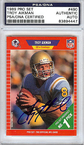 Troy Aikman Autographed Memorabilia | Signed Photo, Jersey, Collectibles & Merchandise