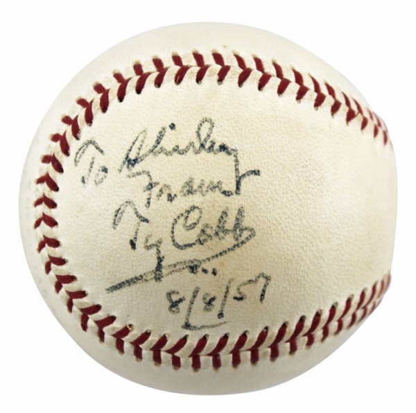 Ty Cobb Autographed Memorabilia | Signed Photo, Jersey, Collectibles ...