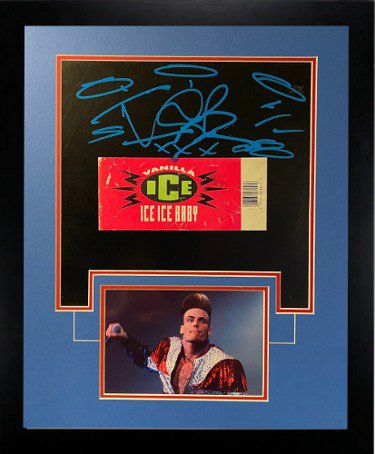 Vanilla Ice Autographed Signed 1990 Ice Ice Baby Album Cover/6x8 Photo ...