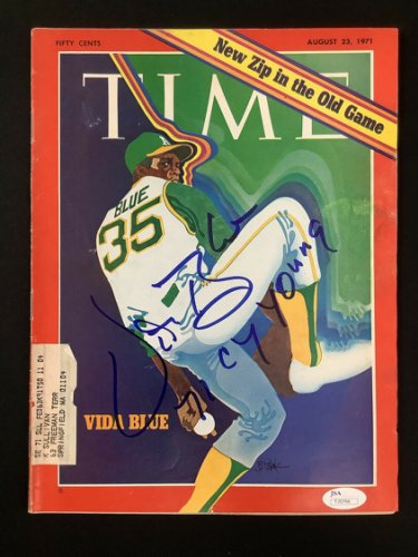 Vida Blue Autographed Memorabilia | Signed Photo, Jersey, Collectibles & Merchandise