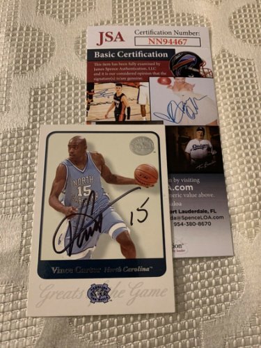 Vince Carter Autographed Memorabilia | Signed Photo, Jersey, Collectibles & Merchandise