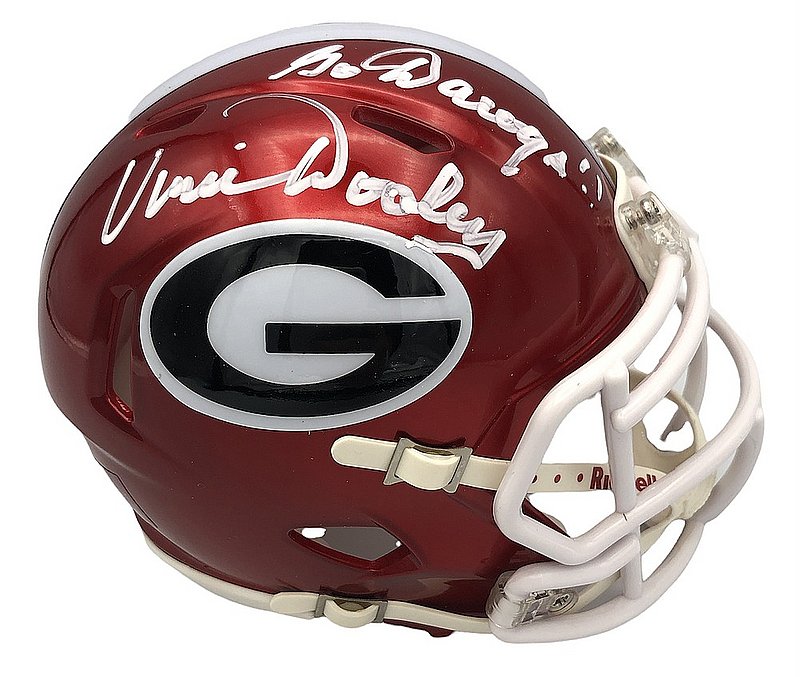 Autographed Georgia Bulldogs Mini Helmets | Signed Mini Helmets