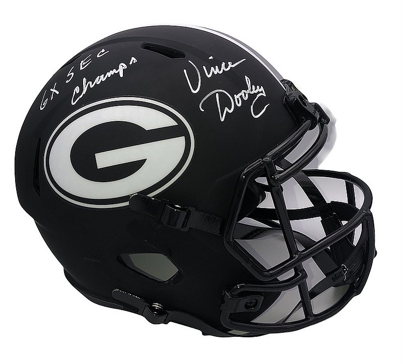 Georgia Bulldogs Autographed Full Size Helmets | Signed Helmets