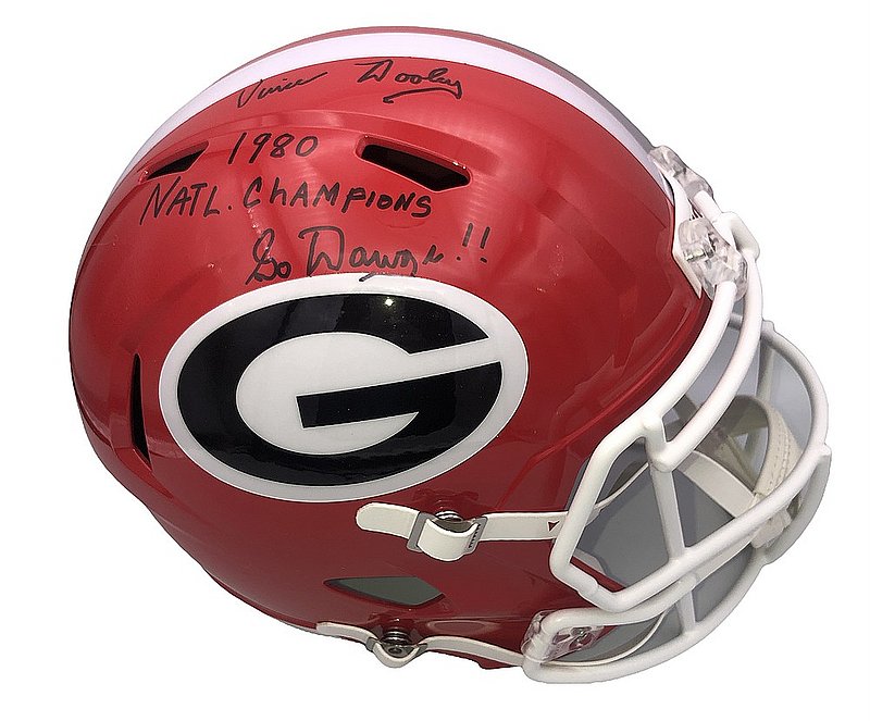 Georgia Bulldogs Autographed Full Size Helmets | Signed Helmets