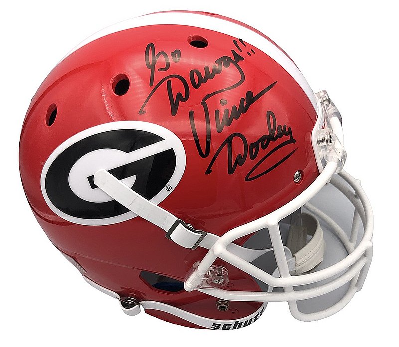 Georgia Bulldogs Autographed Full Size Helmets | Signed Helmets