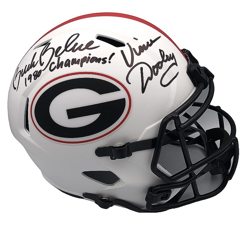 Georgia Bulldogs Autographed Full Size Helmets | Signed Helmets