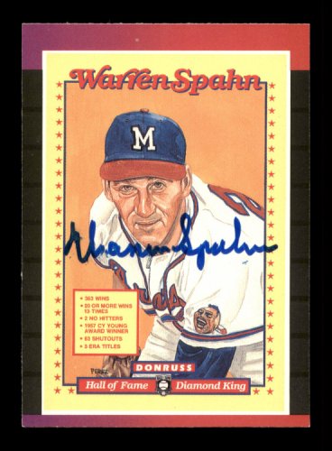 Warren Spahn Autographed Memorabilia | Signed Photo, Jersey ...