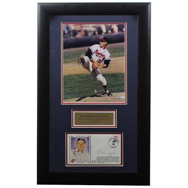 Warren Spahn Autographed Memorabilia | Signed Photo, Jersey ...