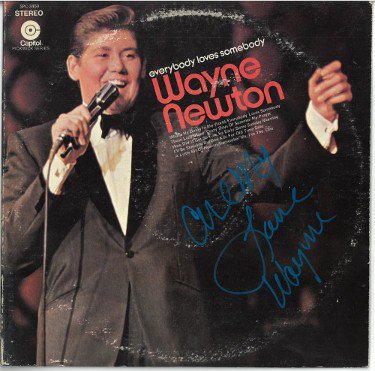 Wayne Newton Autographed Signed 1967 Everybody Loves Somebody Album ...