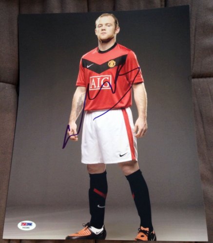 Wayne Rooney Autographed Memorabilia | Signed Photo, Jersey ...