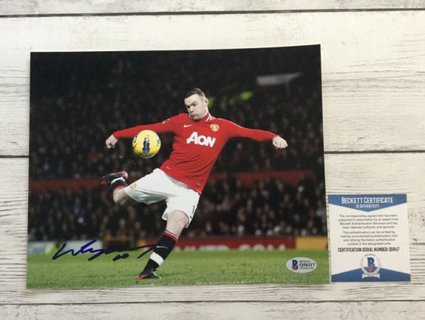 Wayne Rooney Autographed Memorabilia | Signed Photo, Jersey ...