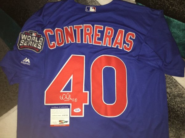 Willson Contreras Autographed Memorabilia | Signed Photo, Jersey ...