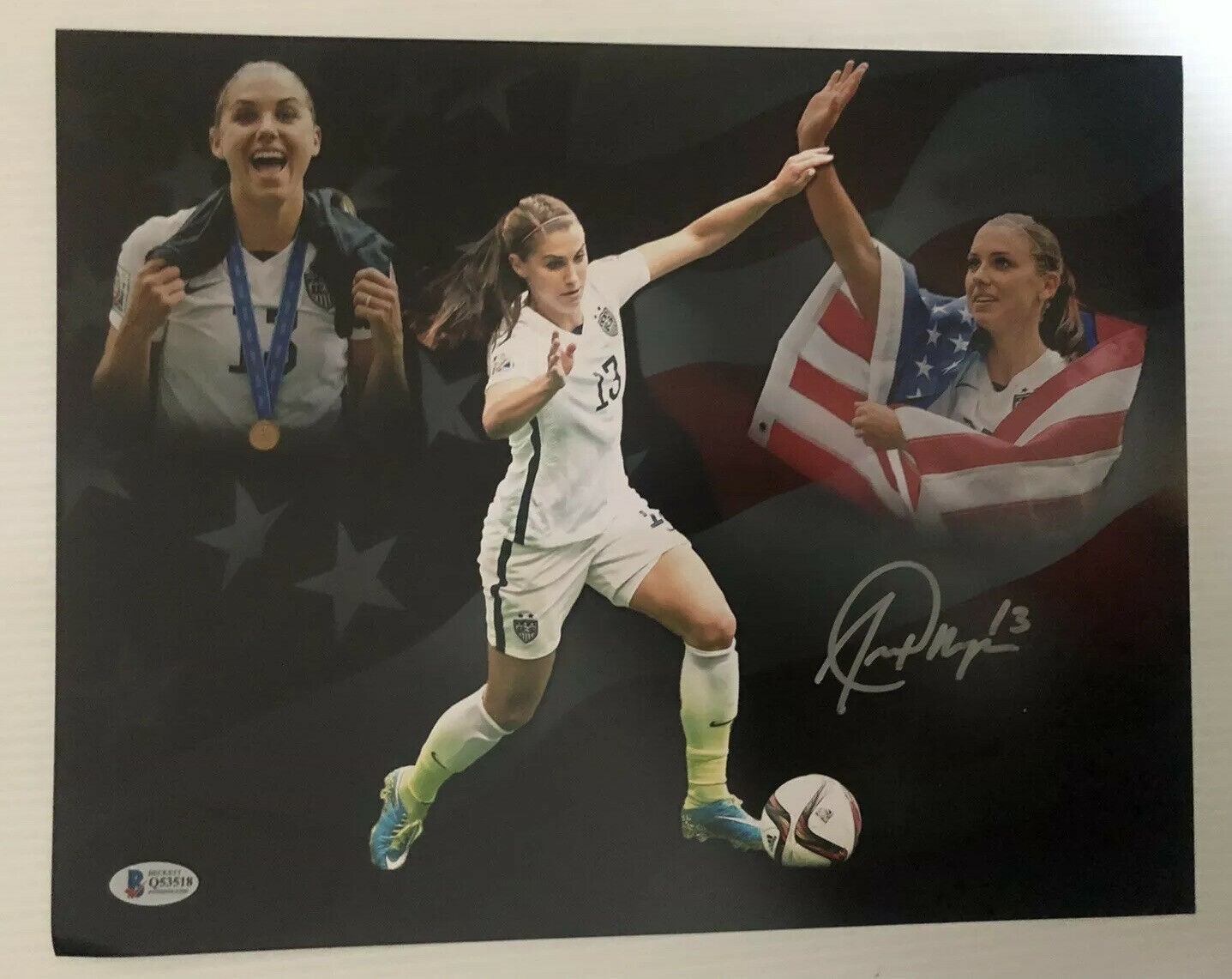 Alex Morgan Autographed Signed Autographed 11X14 Photo Uswnt Soccer ...