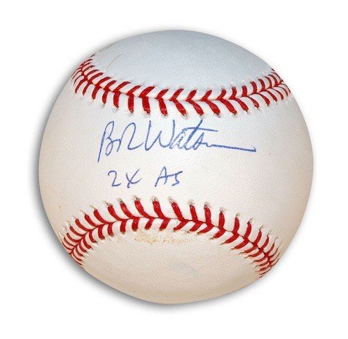 Autographed Signed Bob Watson Rawlings Official Major League Baseball ...