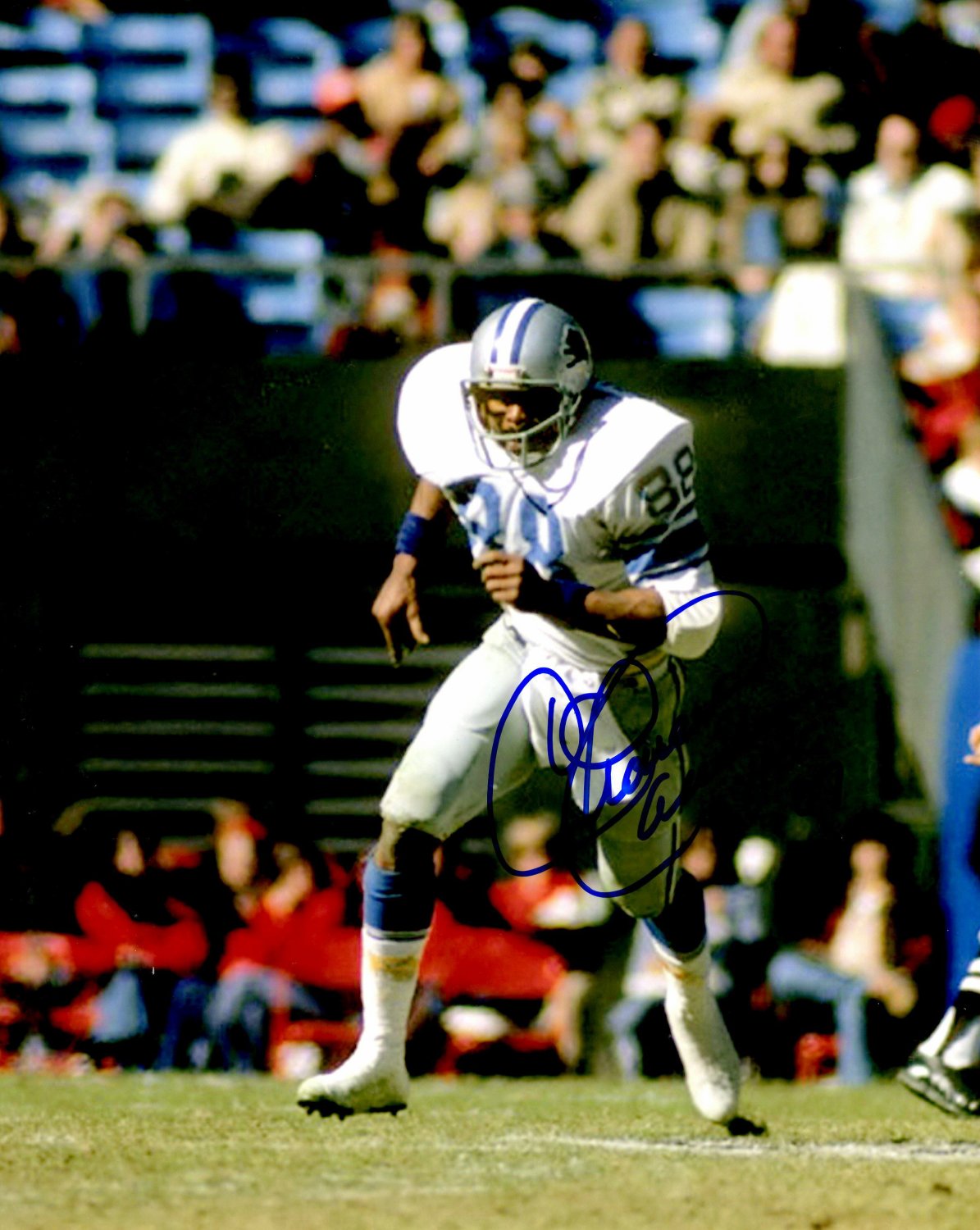 Autographed Signed Charlie Sanders 8X10 Detroit Lions Photo