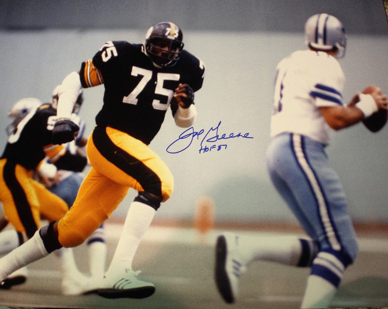 Autographed Signed Joe Greene Pittsburgh Steelers 16x20 Photo With Coa ...