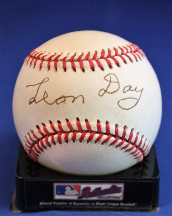 Autographed Signed Leon Day Rawlings Official Major League Baseball ...