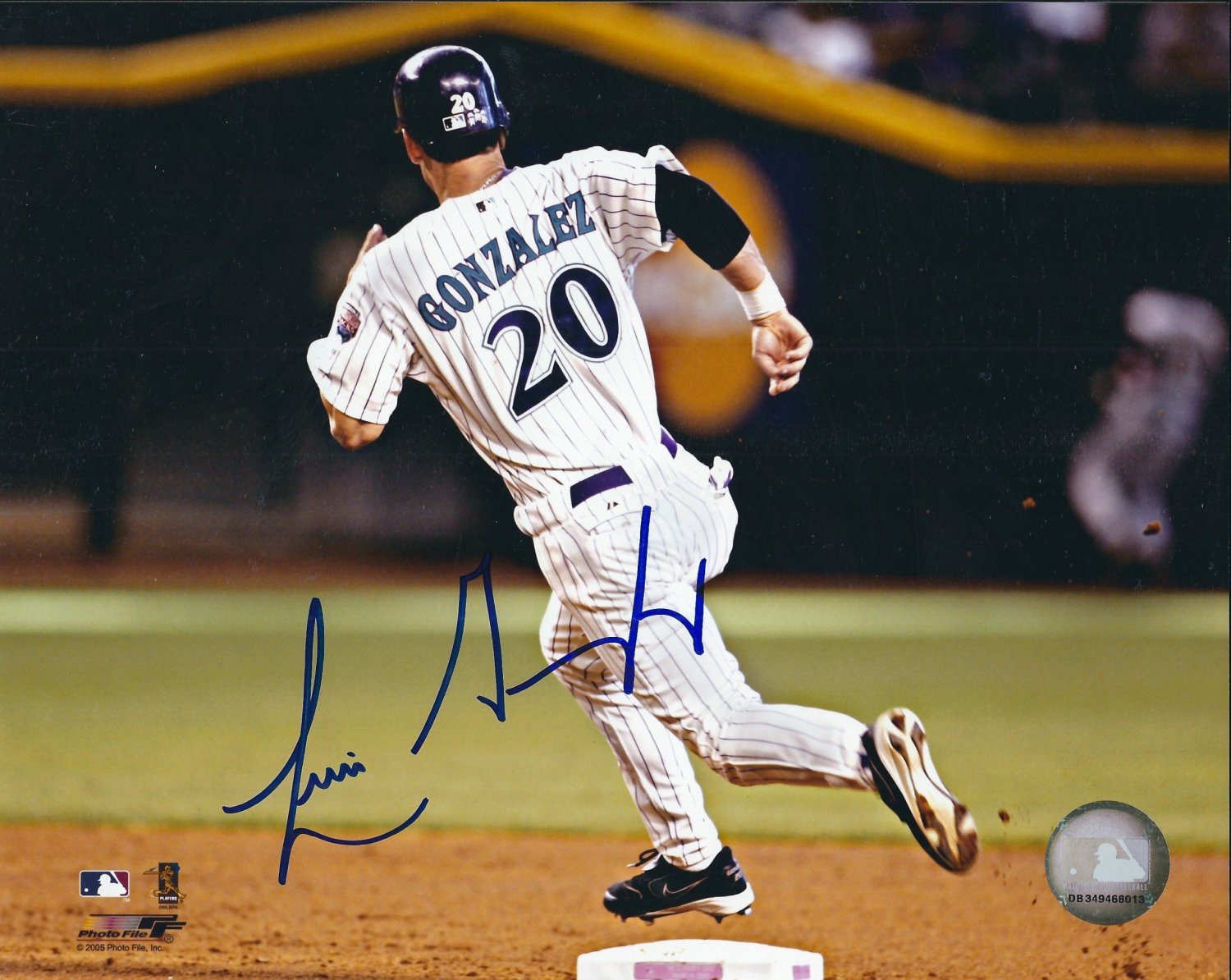 Autographed Signed Luis Gonzalez 8X10 Arizona Diamondbacks Photo