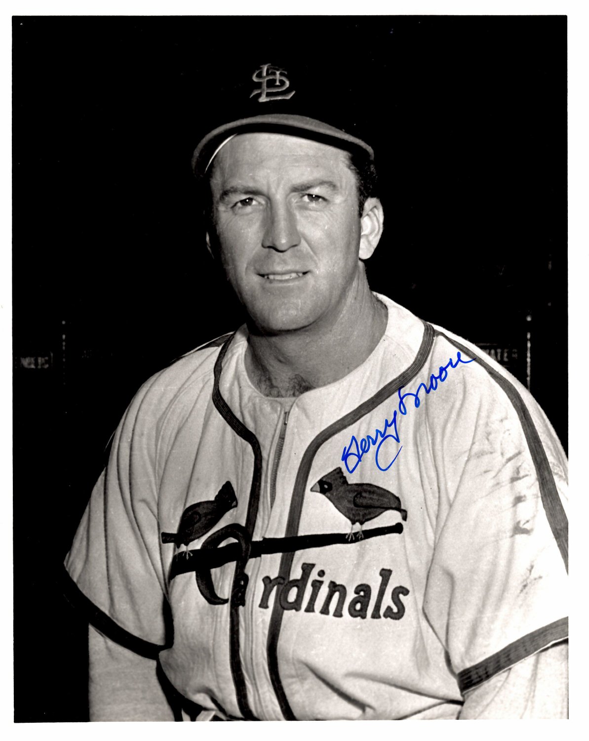 Autographed Signed Terry Moore 8X10 St. Louis Cardinals Photo