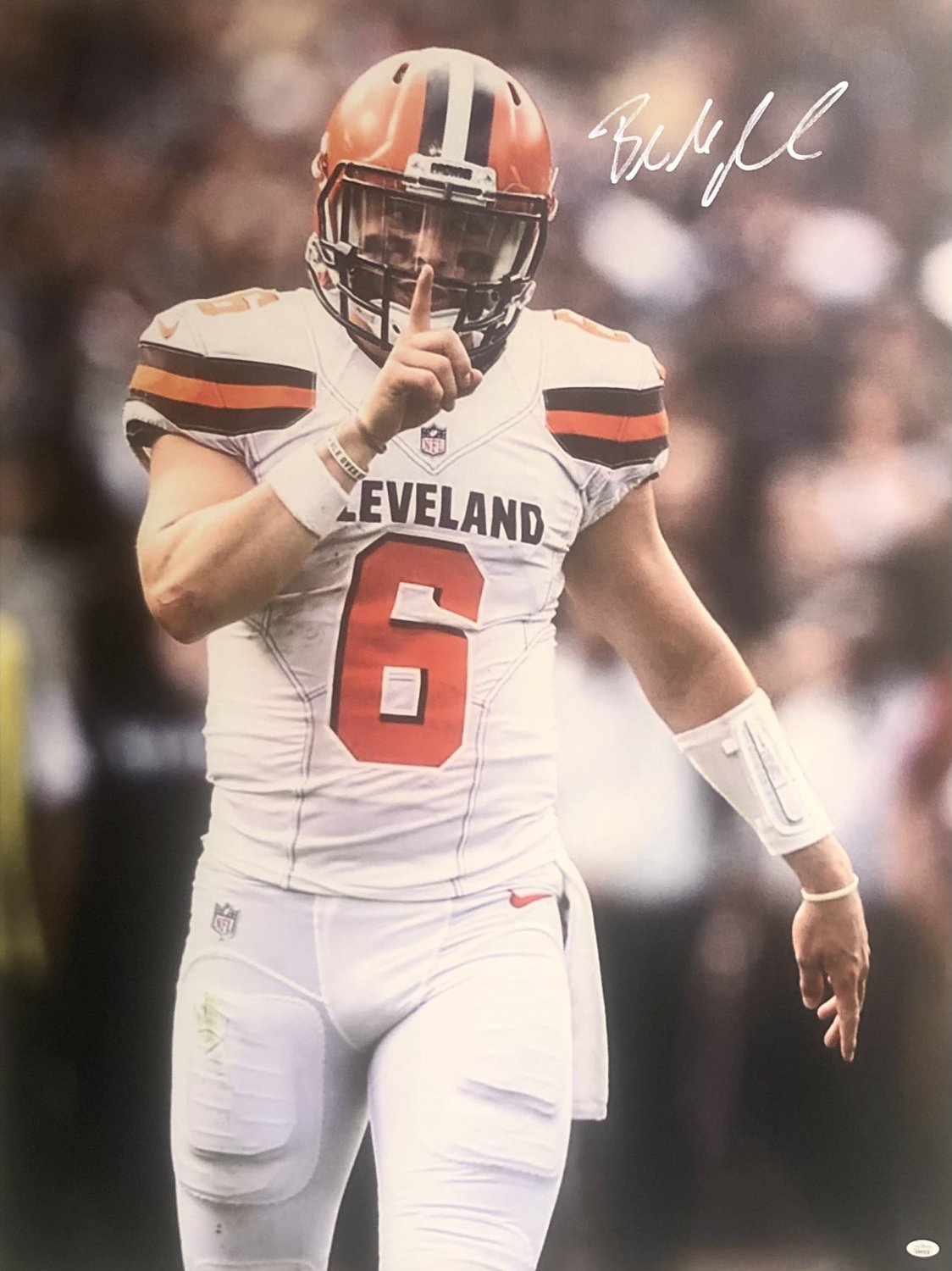 Baker Mayfield Cleveland Browns 30x40 Autographed Signed Canvas ...
