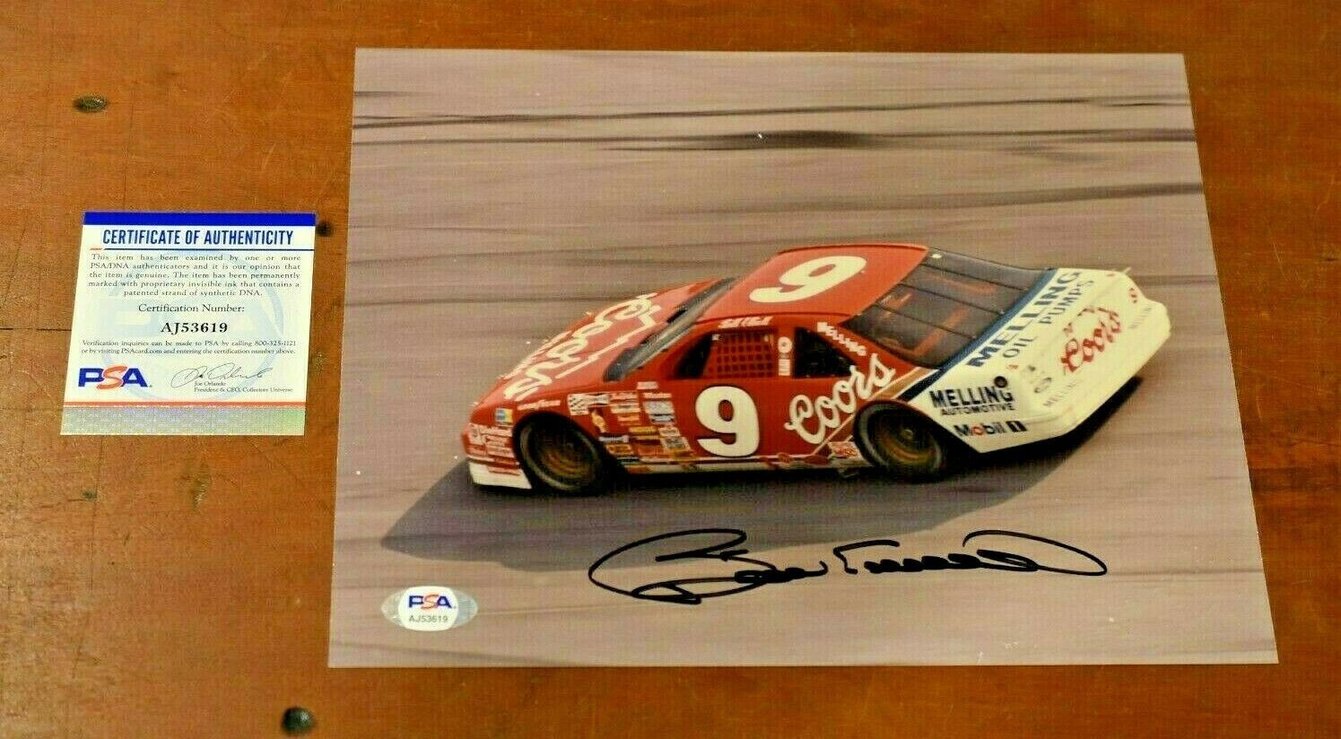 Bill Elliott Autographed Signed 8X10 Photo-Nascar Legend-PSA Authentication