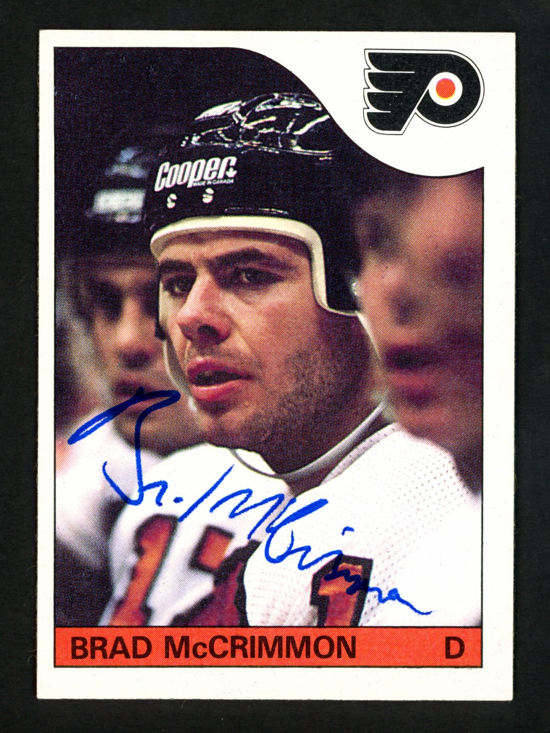 Brad Mccrimmon Autographed Signed 1985-86 Topps Card #158 Philadelphia ...