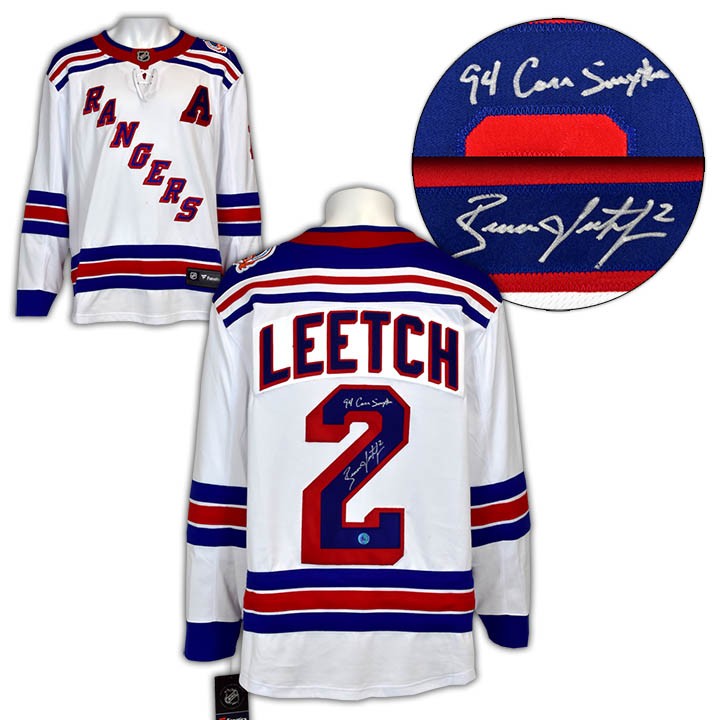 Brian Leetch NY Rangers Autographed Signed 1994 Conn Smythe Fanatics Jersey