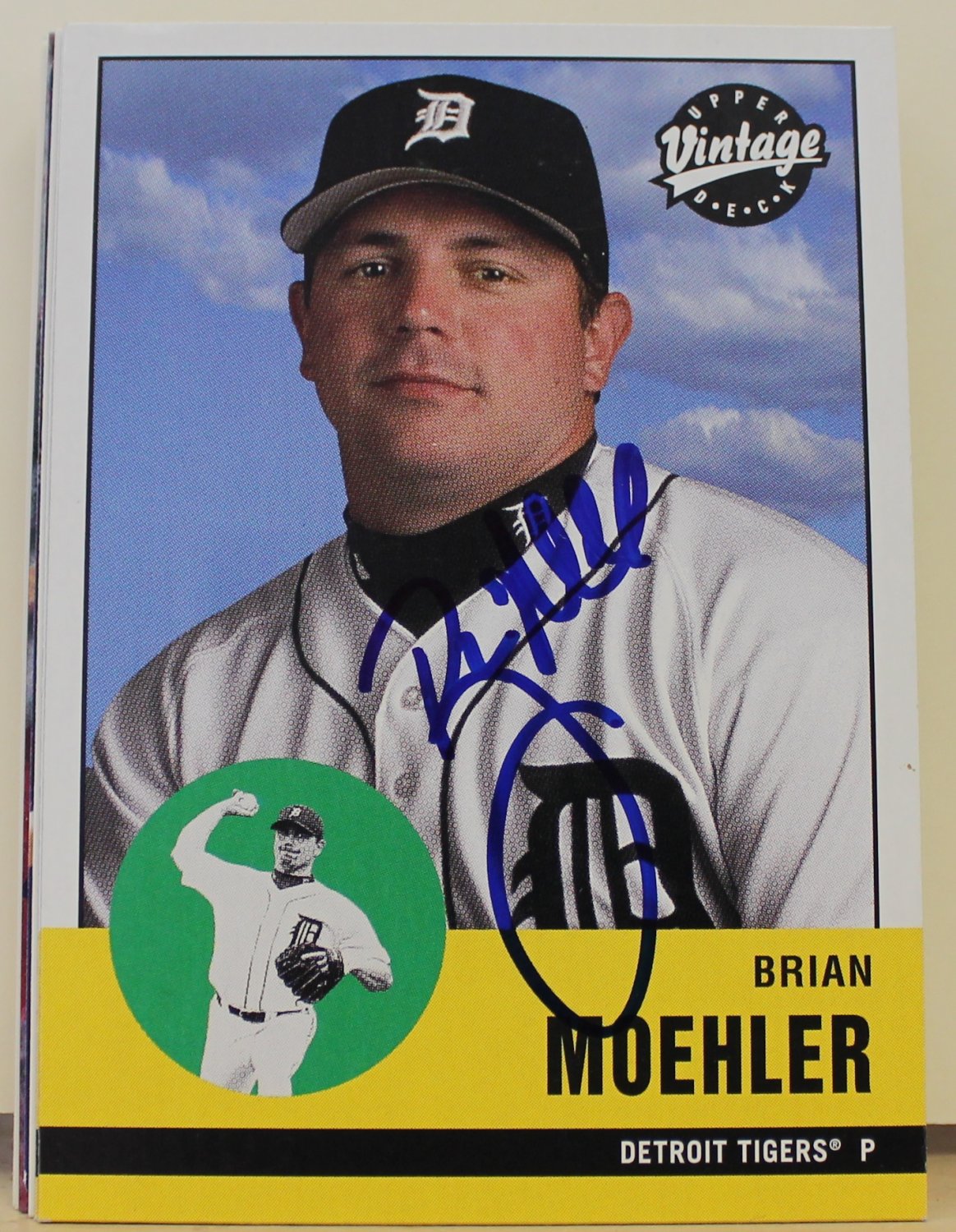 Brian Moehler Detroit Tigers Autographed Signed 2001 UD Vintage Card ...