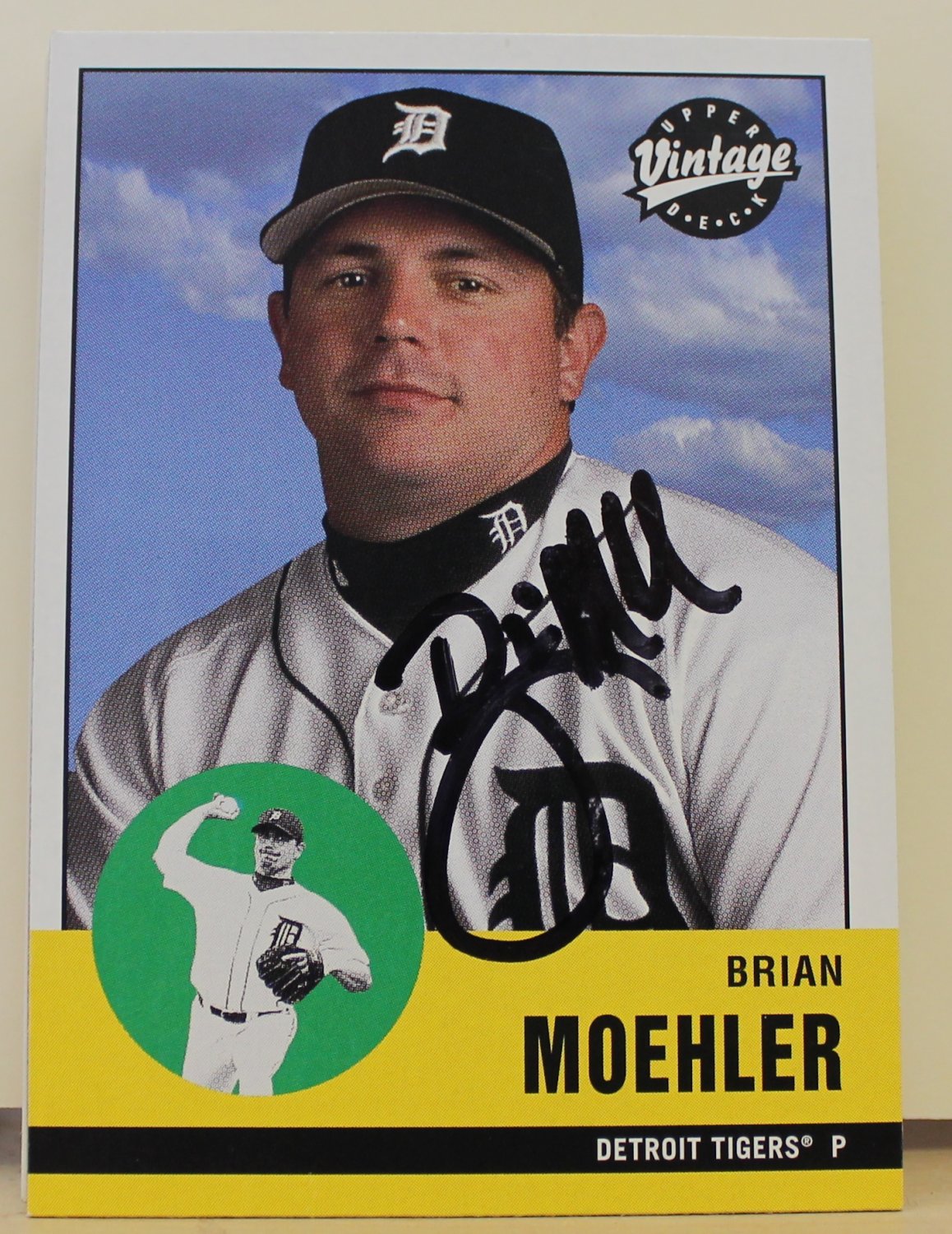 Brian Moehler Detroit Tigers Autographed Signed 2001 UD Vintage Card ...