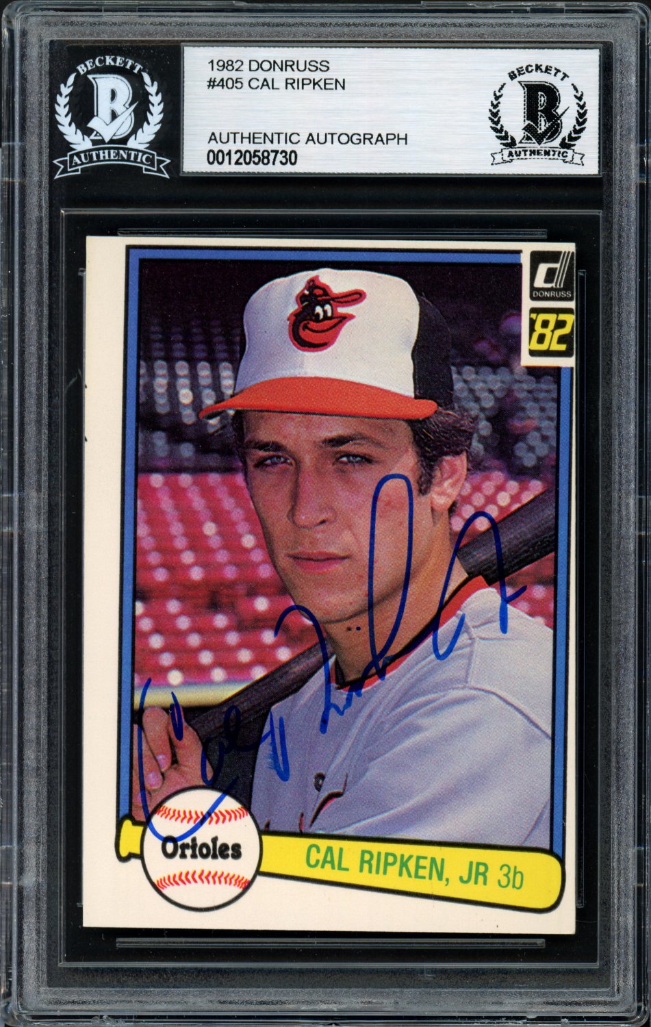 Cal Ripken Jr. Autographed Signed 1982 Donruss Rookie Card #405