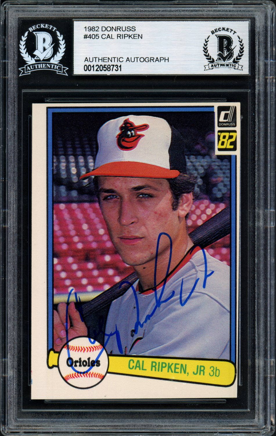 Cal Ripken Jr. Autographed Signed 1982 Donruss Rookie Card #405 ... Cal Ripken Jr. Autographed Signed 1982 Donruss Rookie Card #405 ...