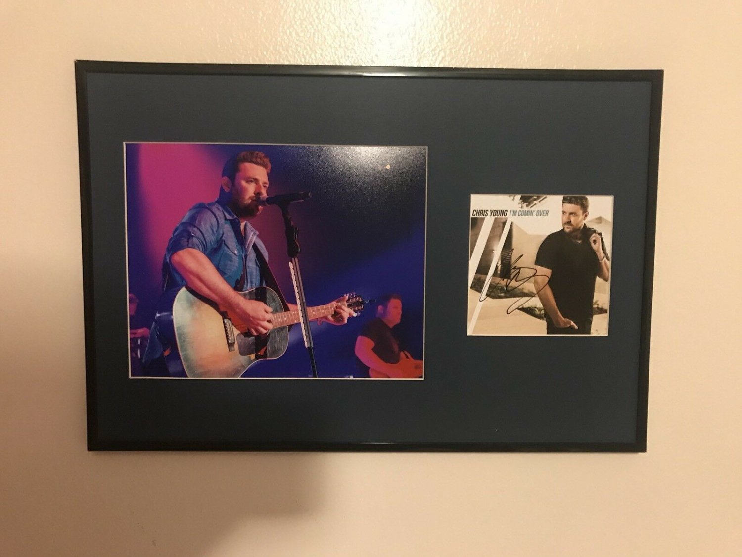 Chris Young Autographed Signed Autographed Custom Framed Losing Sleep ...