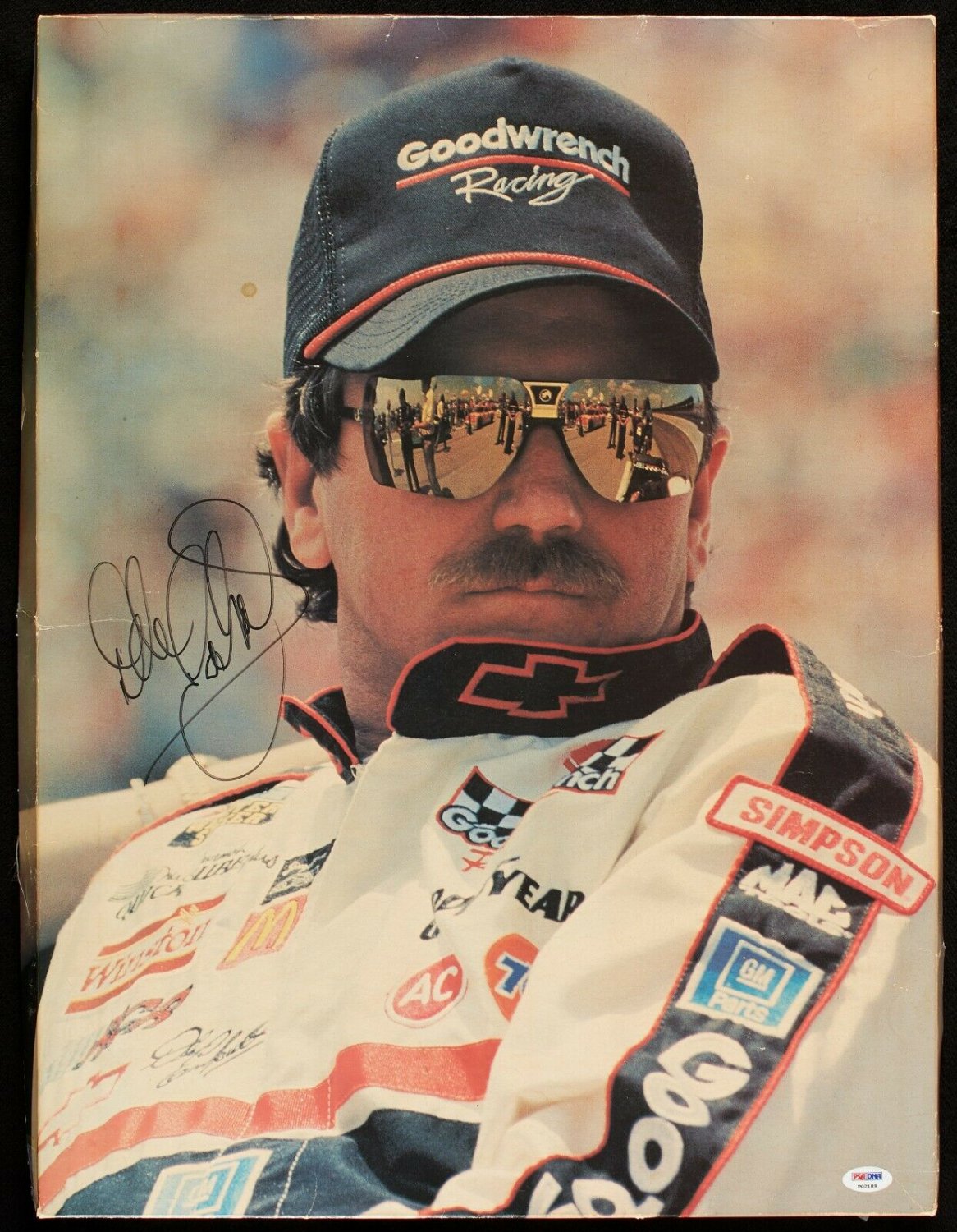 Dale Earnhardt Sr. Autographed Signed . 18X24 Famous Racers Large Photo ...
